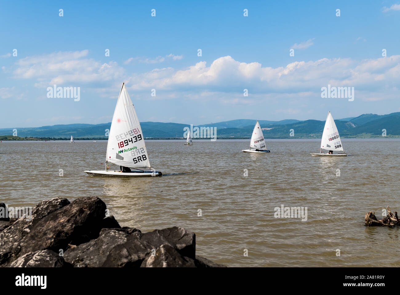 Windsurf boats hi-res stock photography and images - Alamy