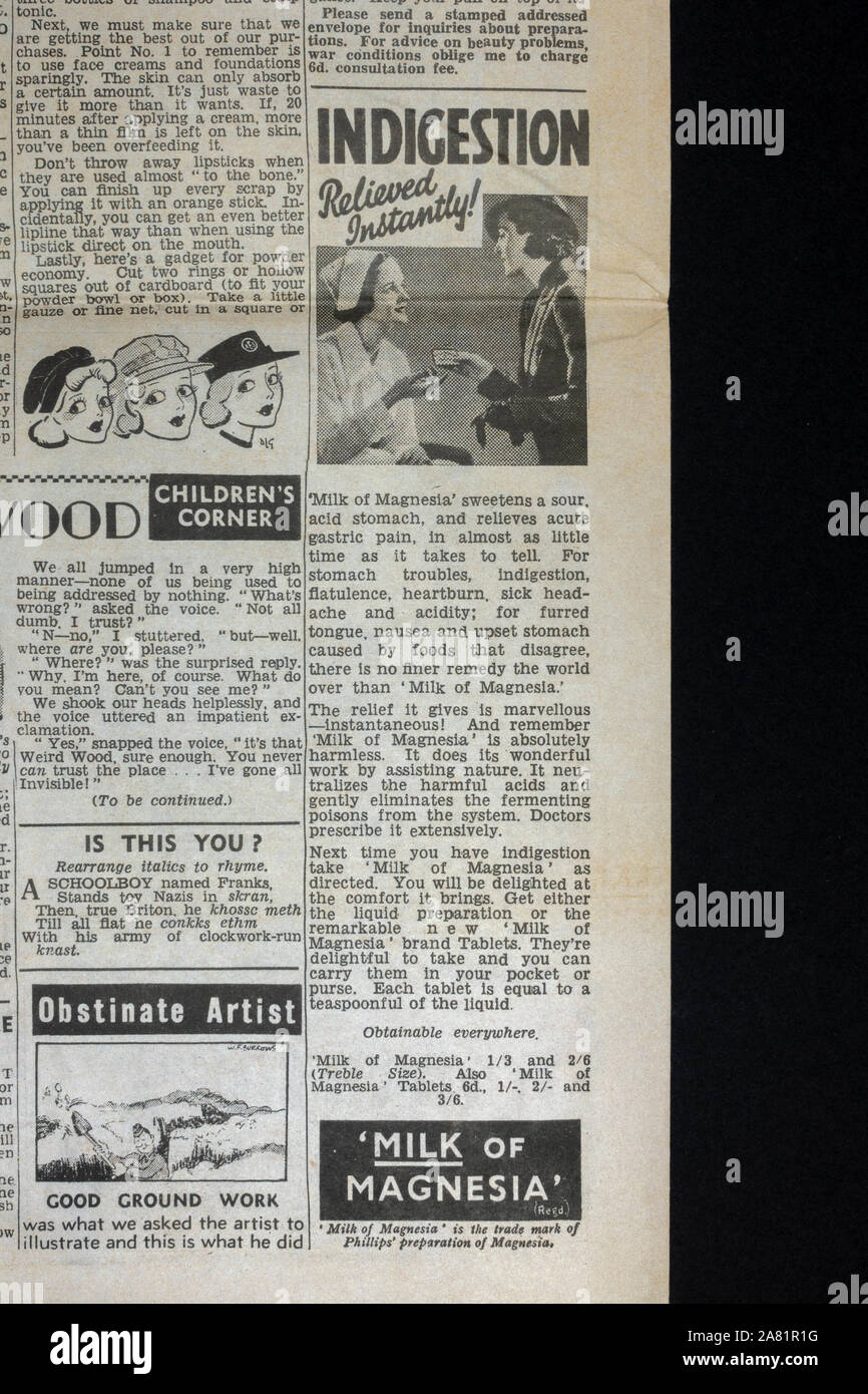 Battle of britain newspaper 1940 wwii hi-res stock photography and ...