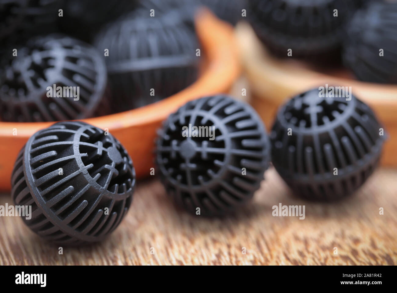 Aquarium bio balls as biological filter Stock Photo - Alamy