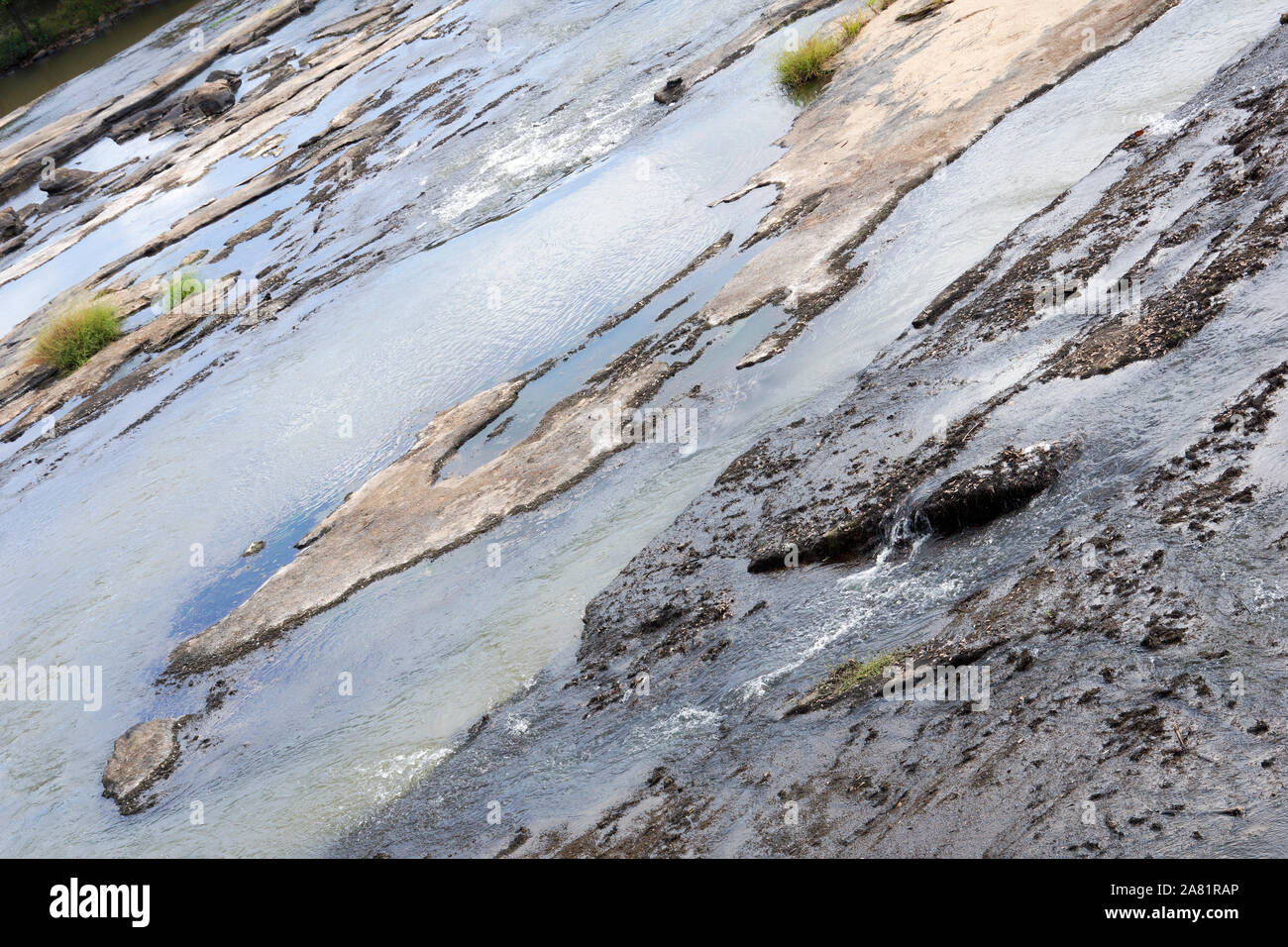 Abstract background of a river with very little water Stock Photo - Alamy
