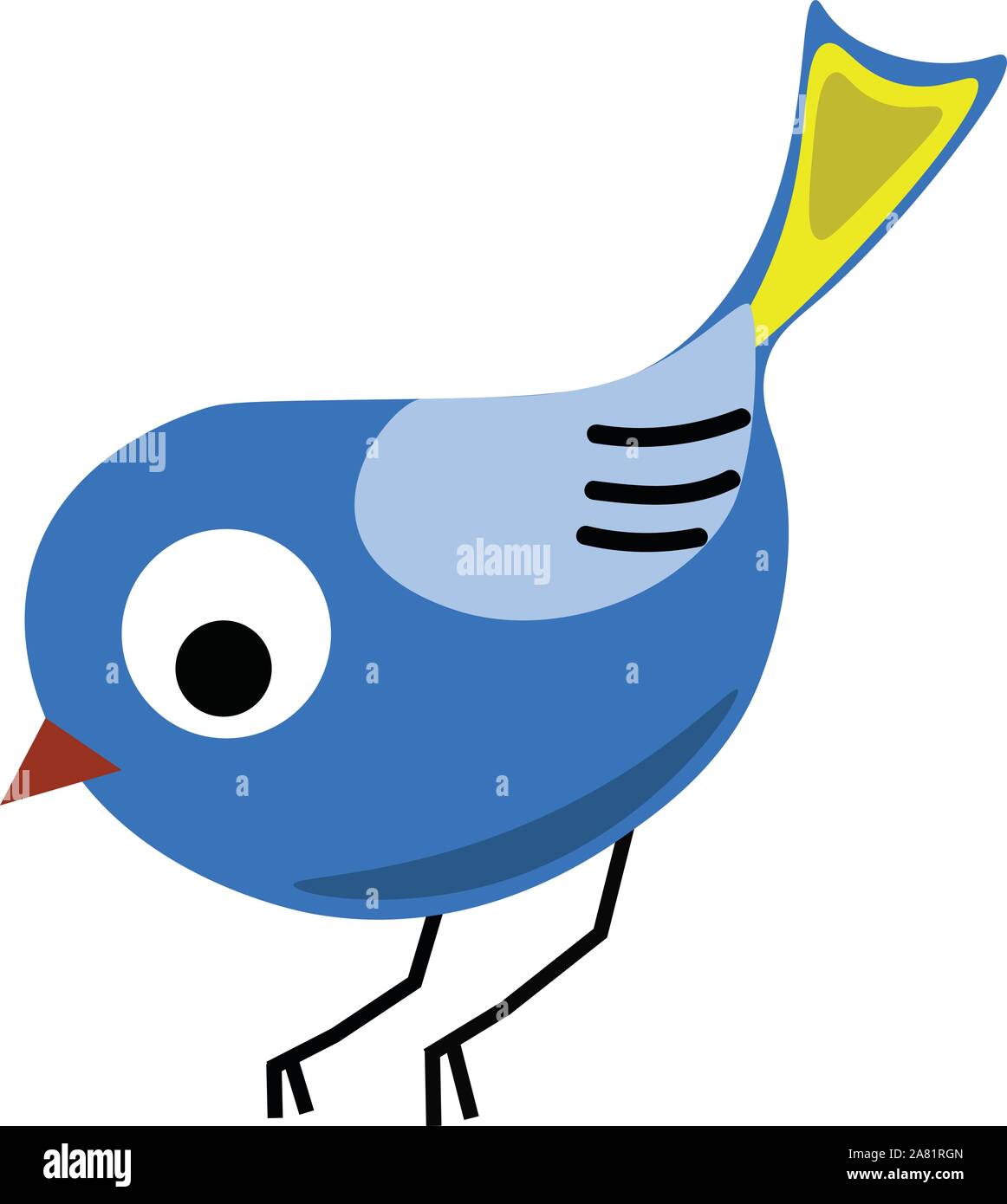 Blue white bird Stock Vector Images - Alamy