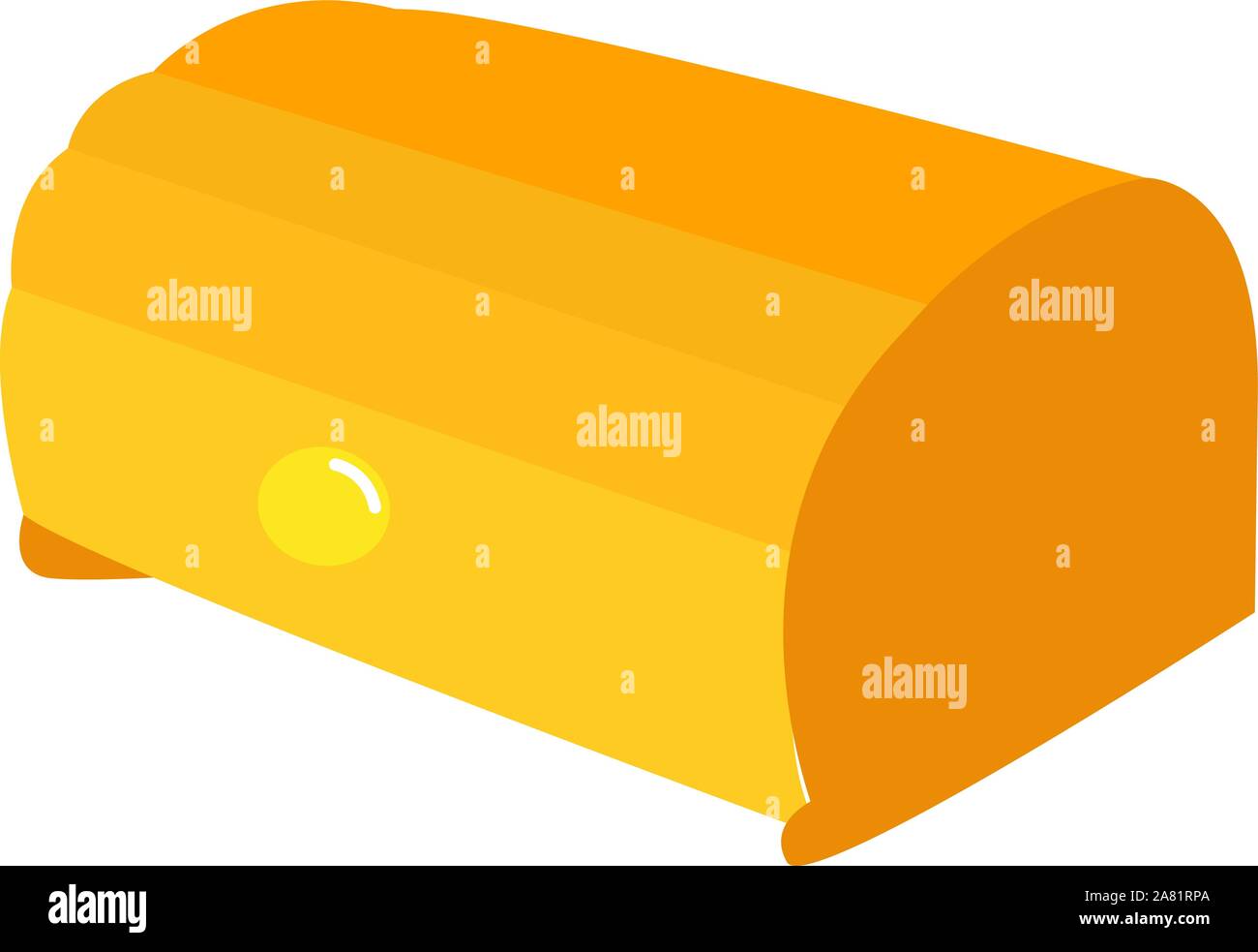 Bread box, illustration, vector on white background Stock Vector Image ...