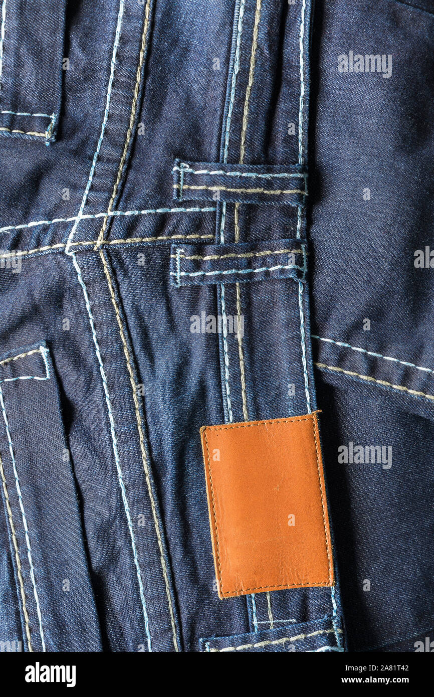 Texture of blue denim pants Stock Photo - Alamy