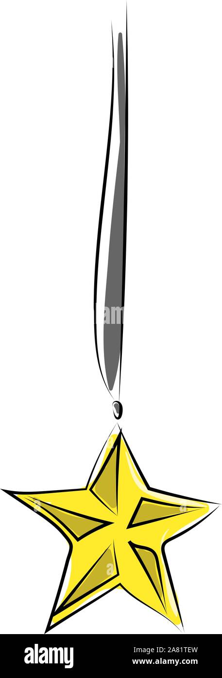 Christmas star, illustration, vector on white background Stock Vector ...