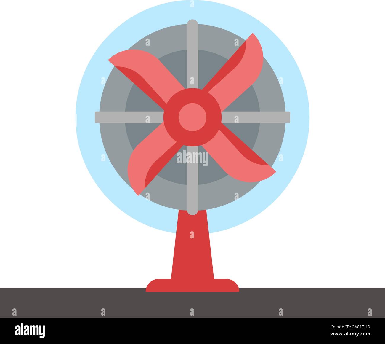 Small fan, illustration, vector on white background Stock Vector Image ...