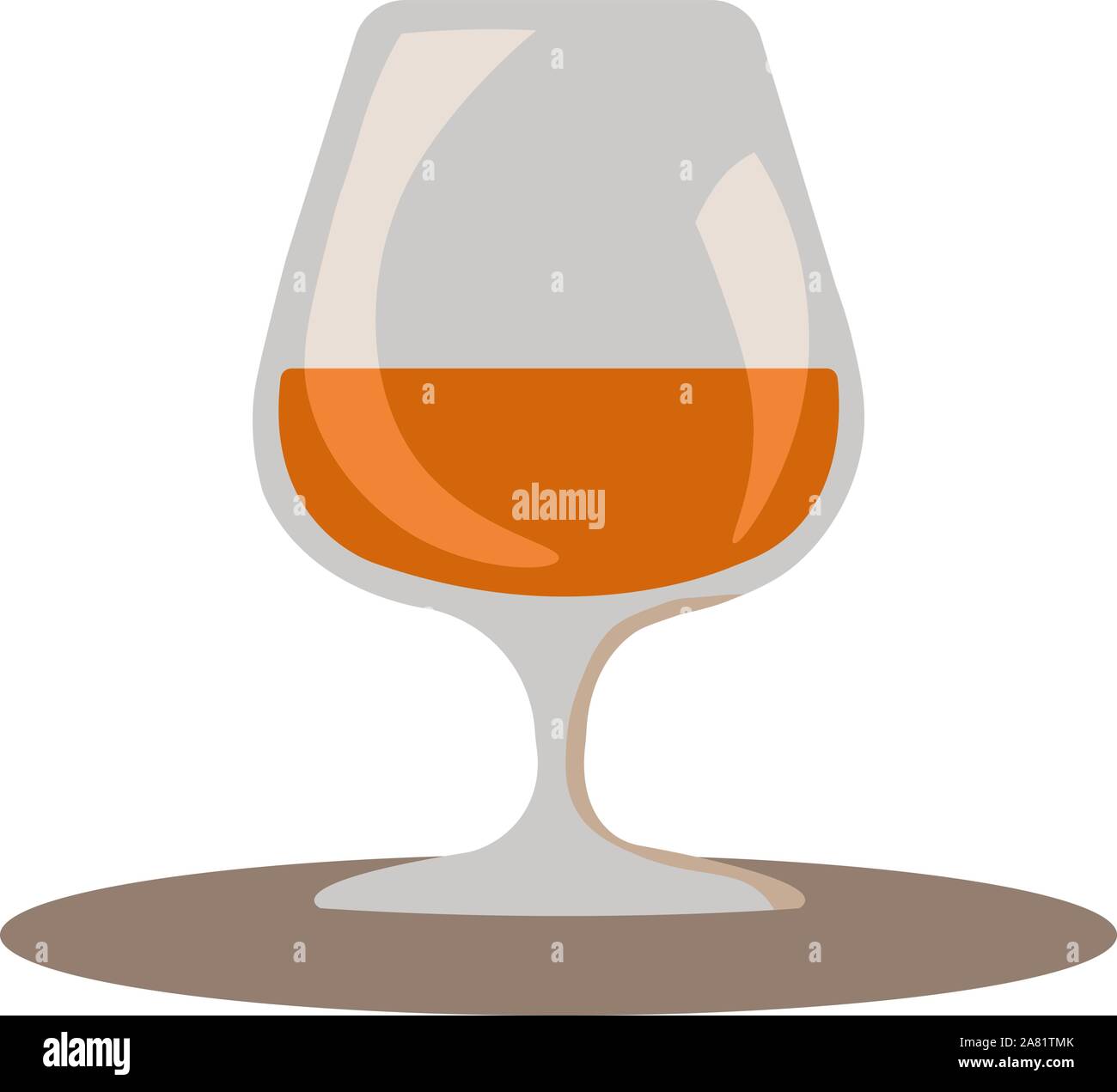 Brandy, illustration, vector on white background Stock Vector Image ...