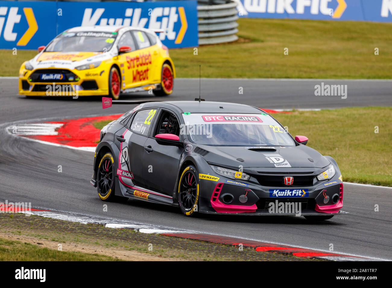 Chris Smiley in the BTC Racing Honda Civic Type R at the 2019 BTCC ...