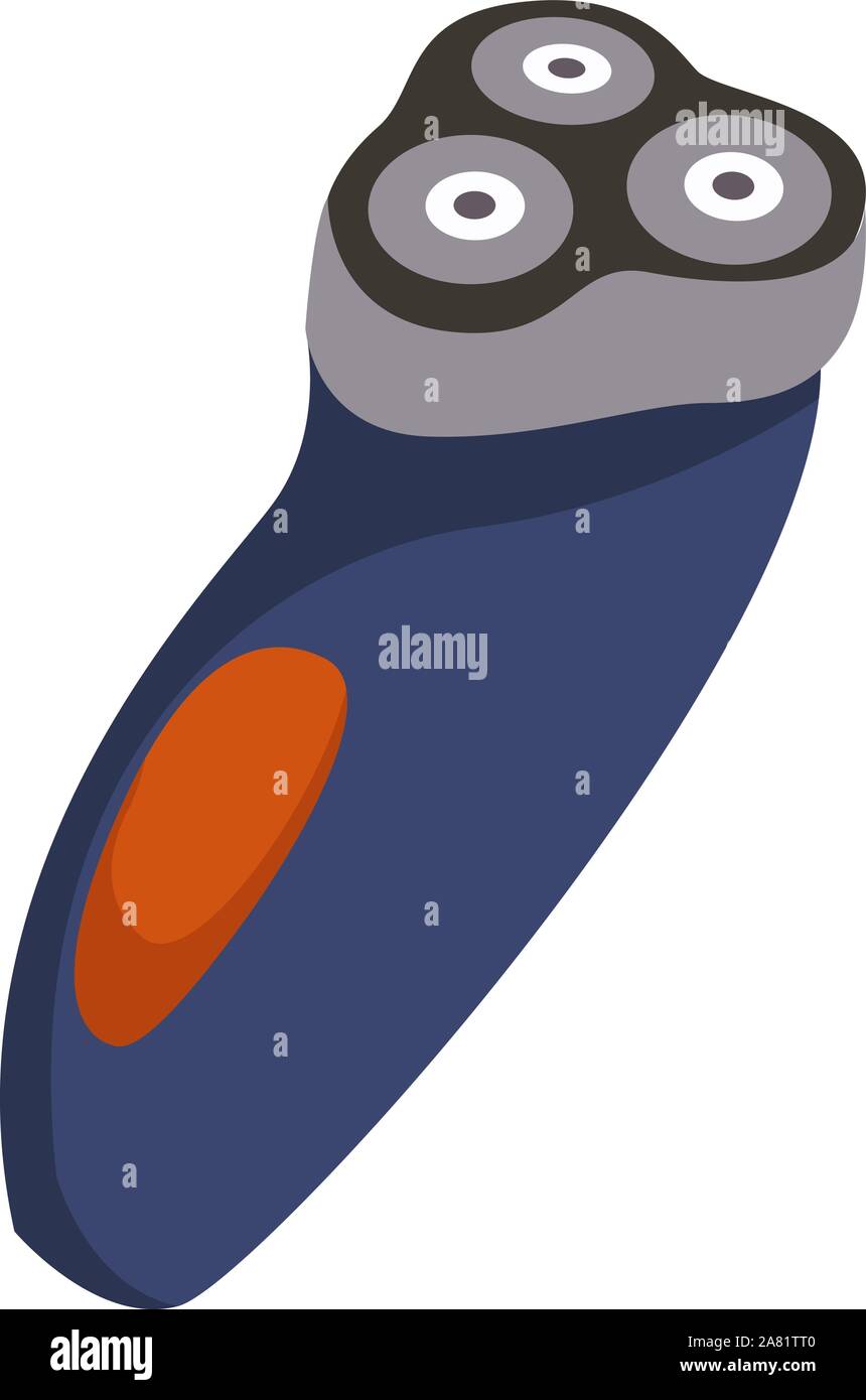 Electric shaver, illustration, vector on white background Stock Vector ...