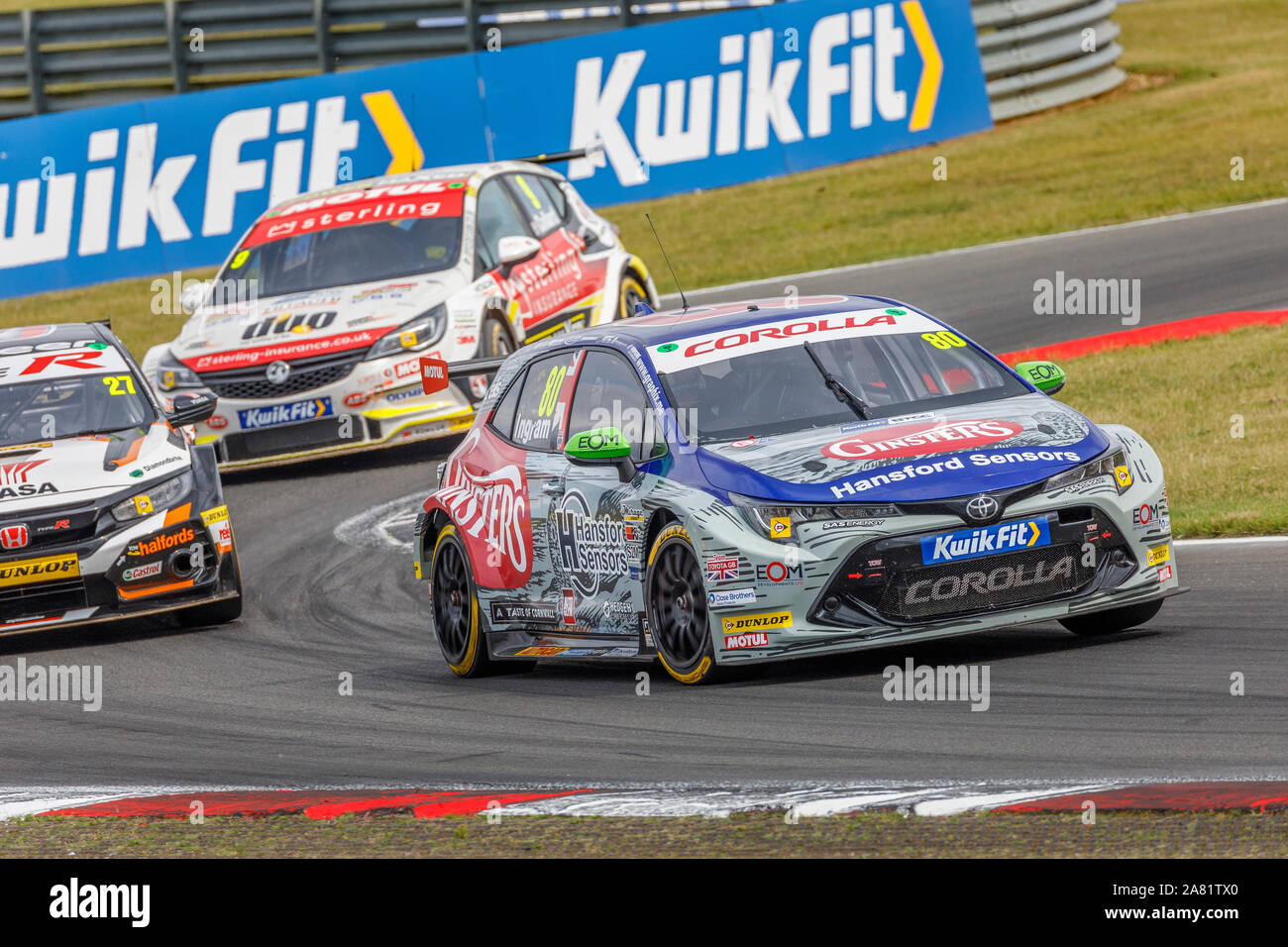 Tom Ingram in the Team Toyota GB with Ginsters Toyota Corolla at the ...