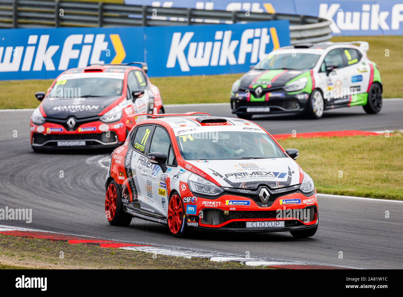 Max Coates in his Team HARD Renault Clio Cup car at the 2019 BTCC ...