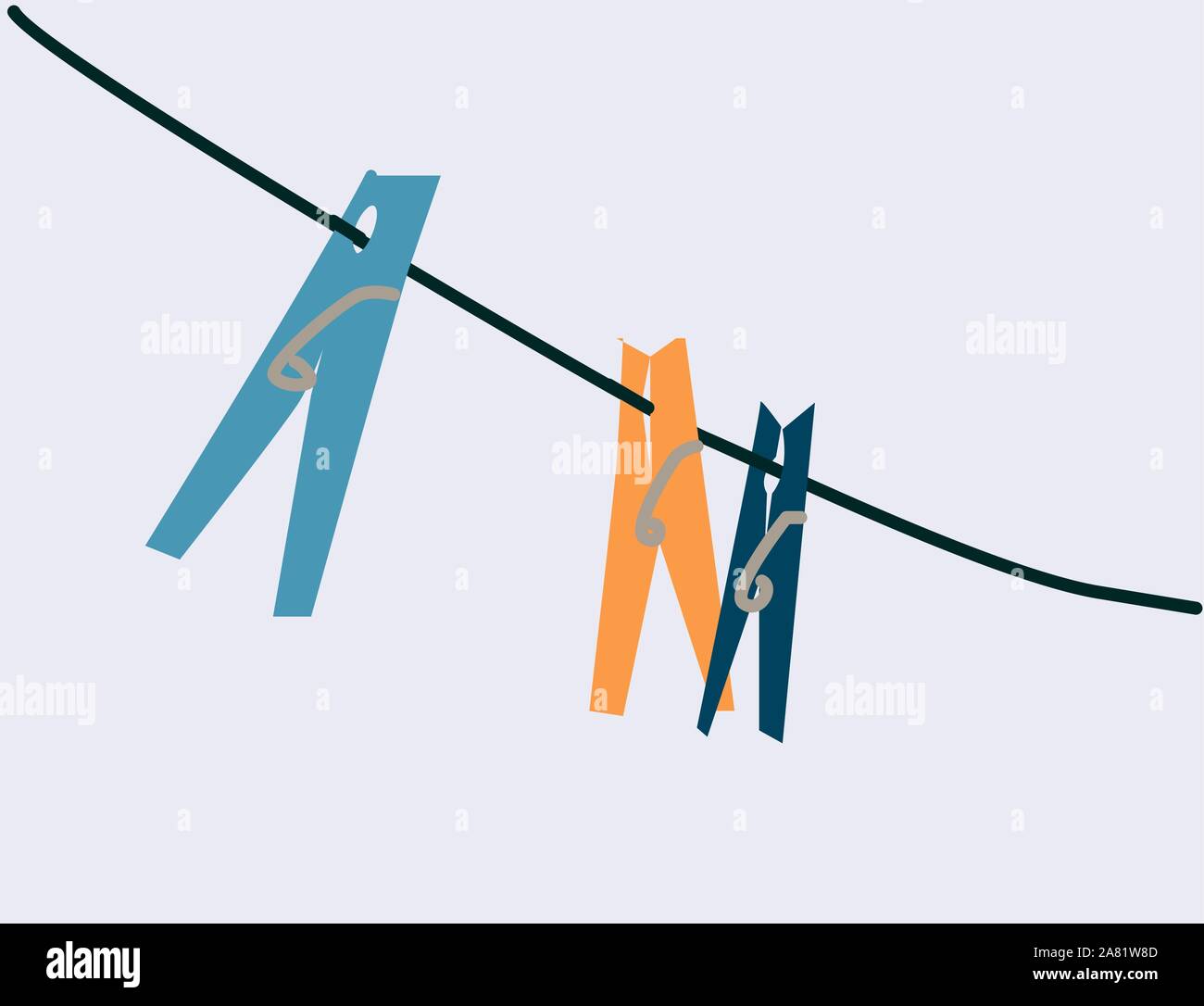 Clothes hanger illustration hi-res stock photography and images - Alamy