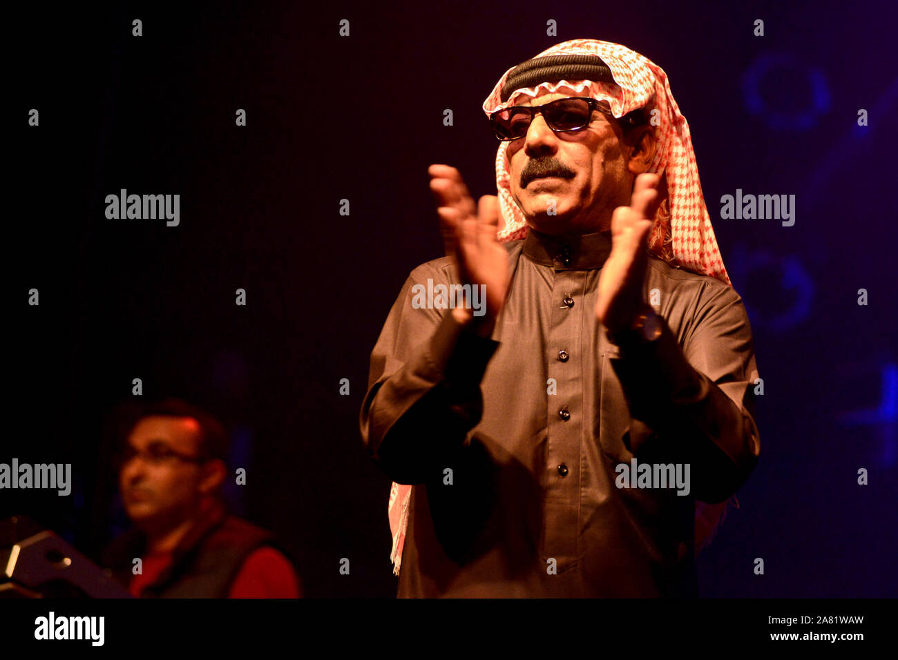 Syrian singer Omar Souleyman performing live Stock Photo - Alamy