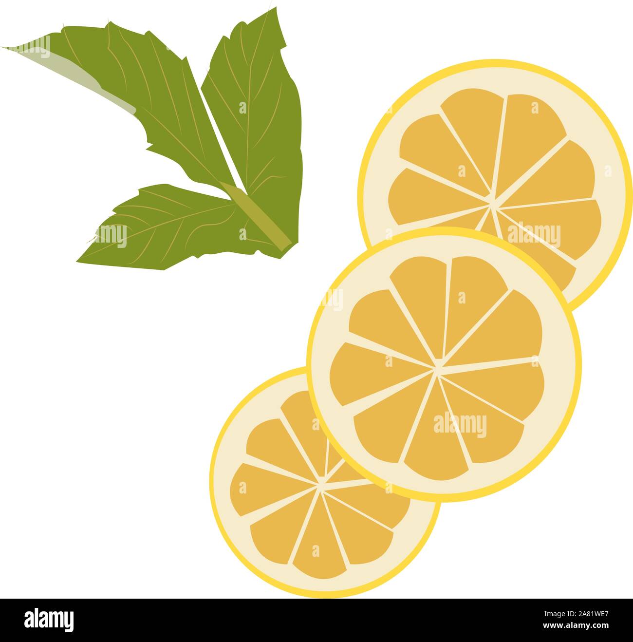 Fresh lemonade lemons on Stock Vector Images - Alamy