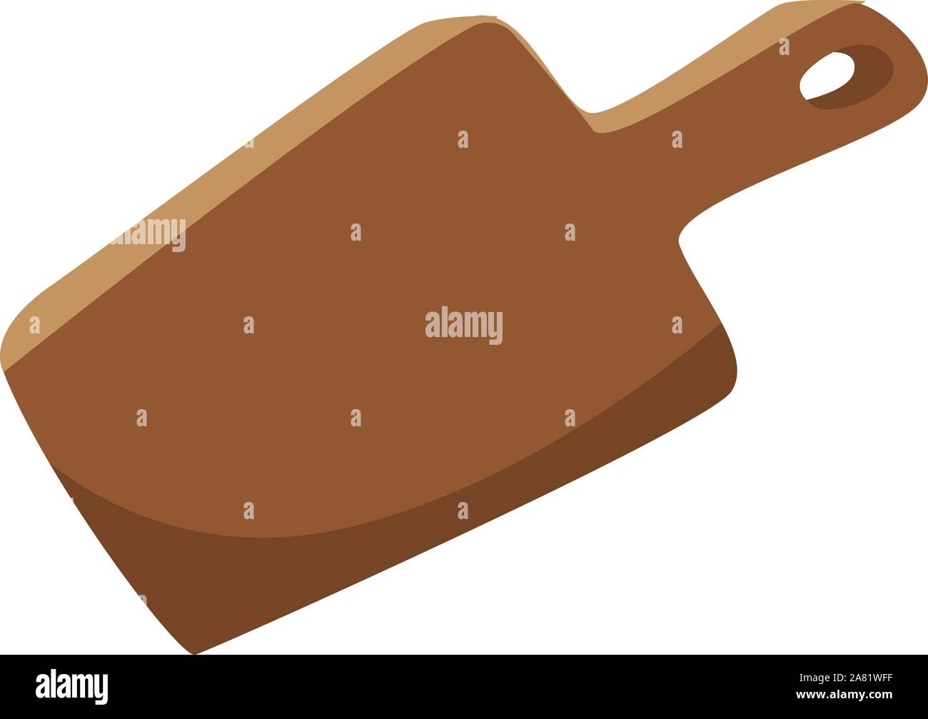 Cutting board on color Stock Vector Images - Alamy