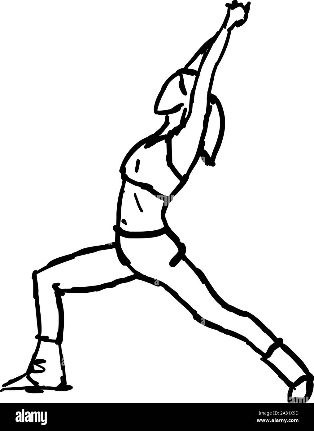 Stretching illustration hi-res stock photography and images - Alamy