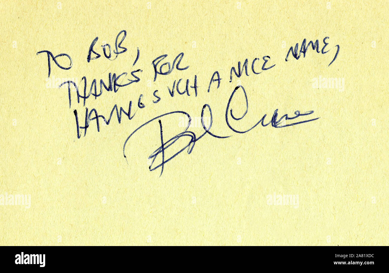 Autograph of actor Bob Crane who is best known for his starring role in ...