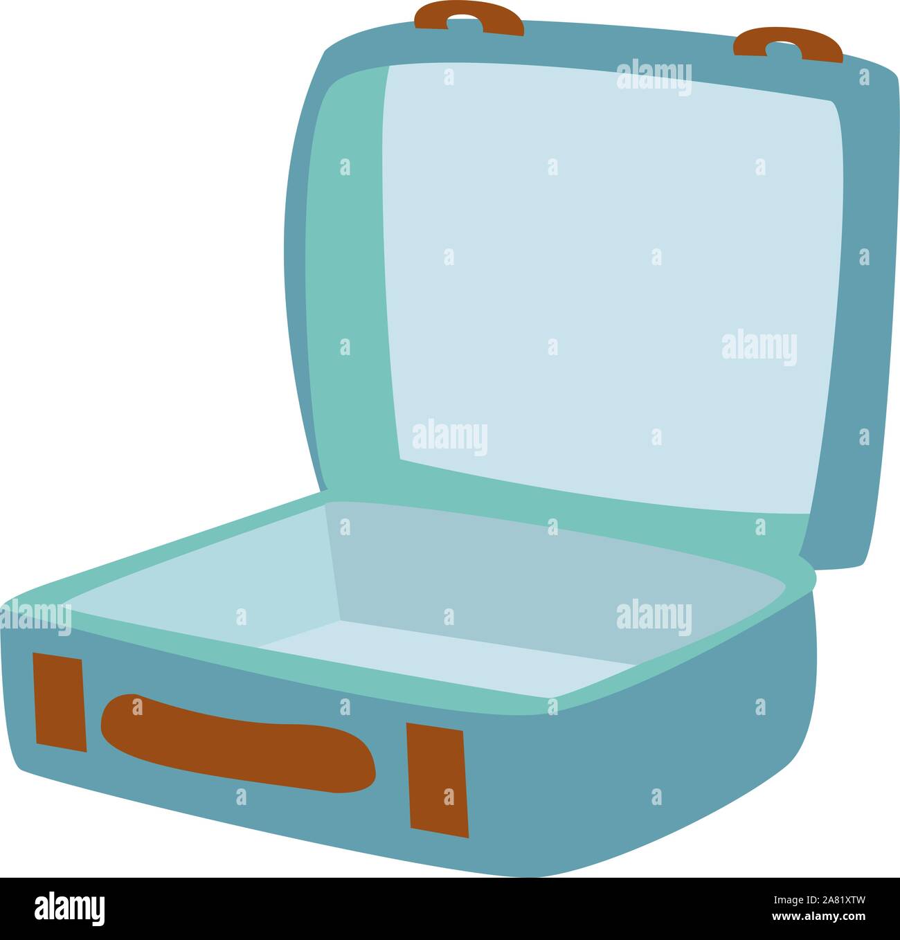 Open Suitcase Vector