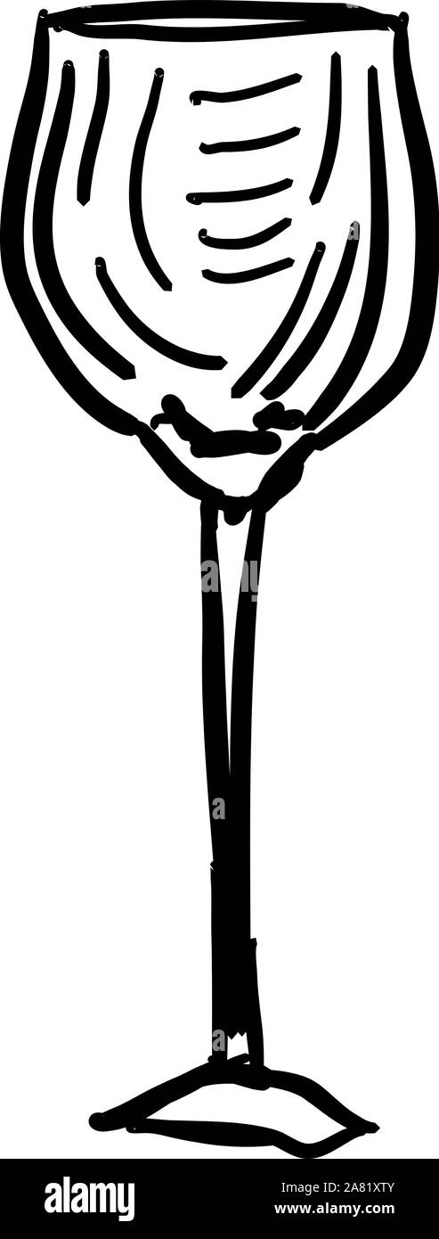 Glass, illustration, vector on white background Stock Vector Image ...