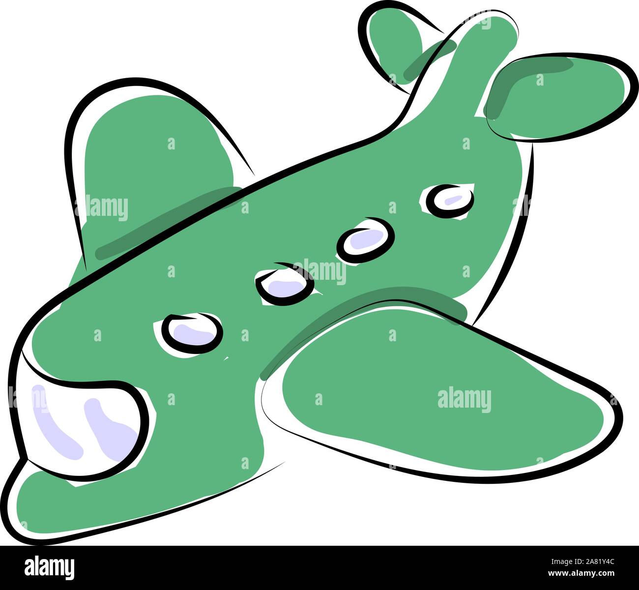 Airplane sign green aeroplane Stock Vector Images - Alamy