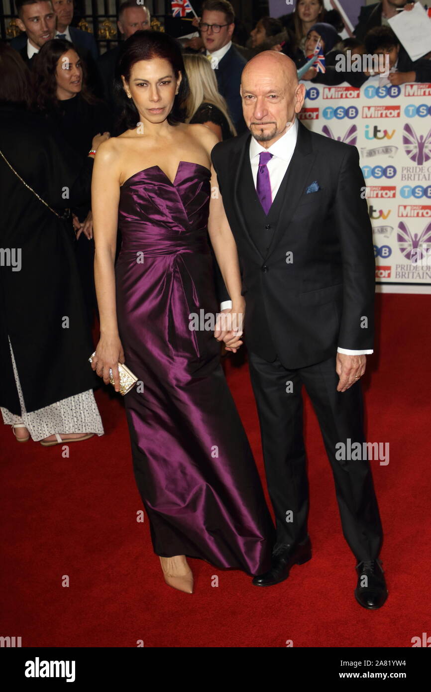 London, UK. Daniela Lavender and Sir Ben Kingsley at The Daily Mirror ...
