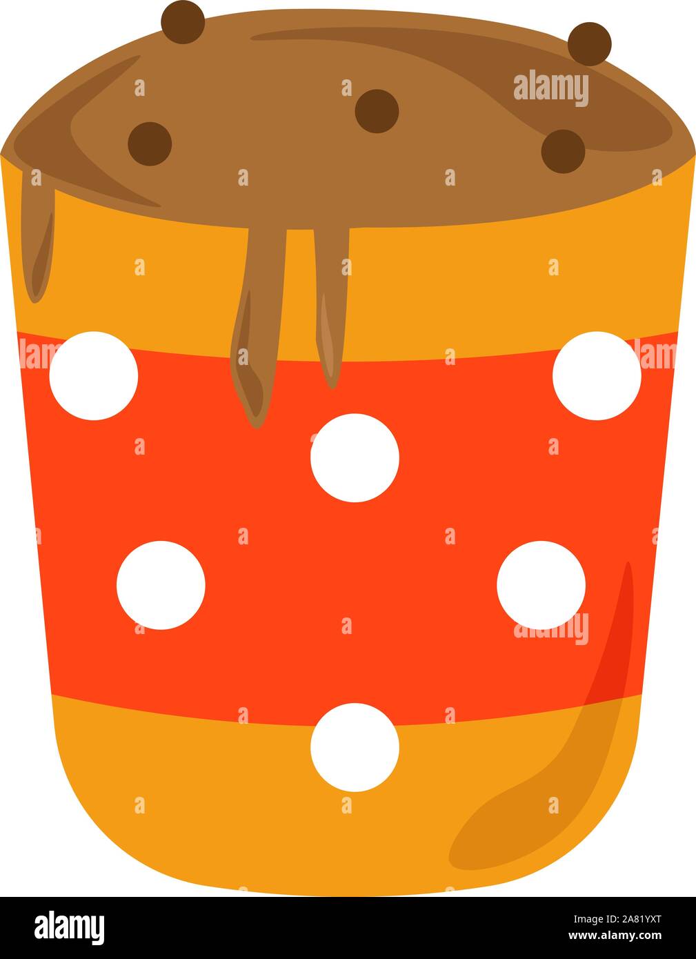 Cup pumpkin latte on Stock Vector Images - Alamy
