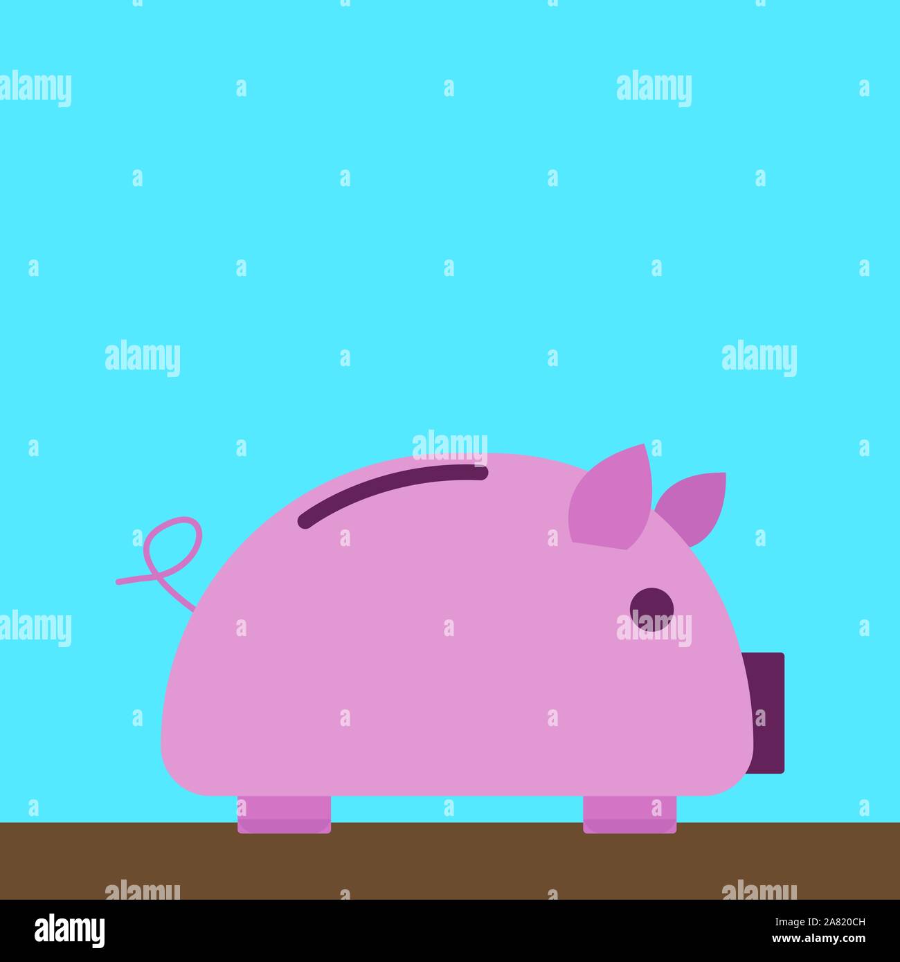 Piggy bank, illustration, vector on white background Stock Vector Image & Art - Alamy