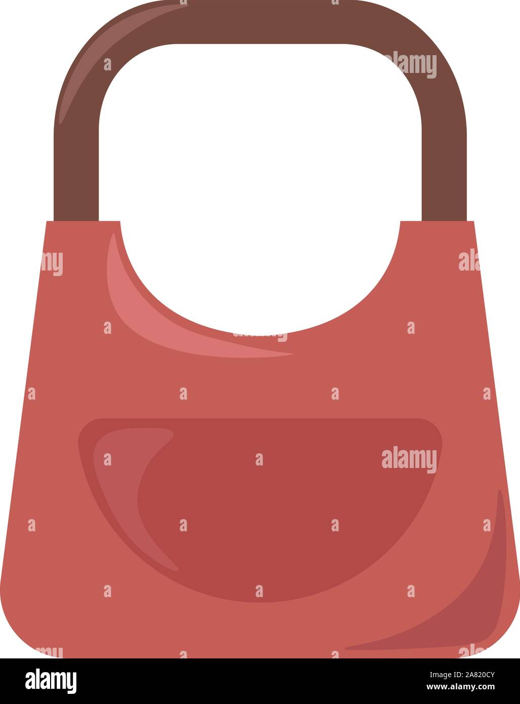 Pink bag, illustration, vector on white background Stock Vector Image ...