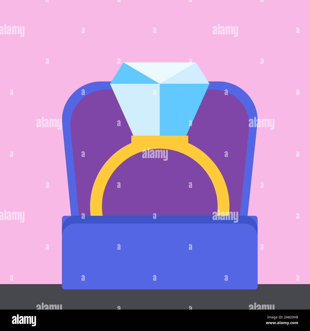 Ring, illustration, vector on white background Stock Vector Image & Art ...