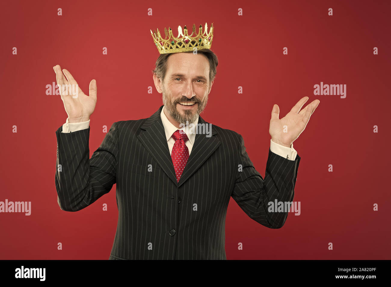 I am just superior. Award and achievement. Feeling superiority. Being ...