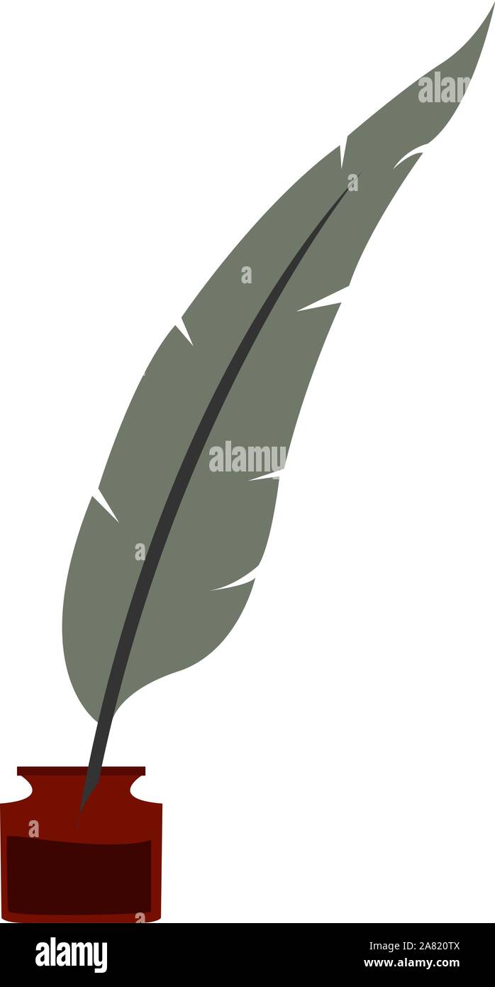 Pen and ink, illustration, vector on white background Stock Vector ...