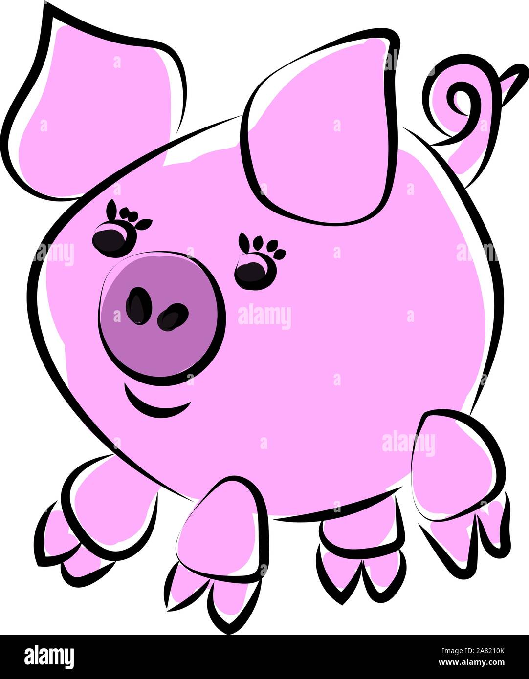 Vector image pig on Stock Vector Images - Alamy
