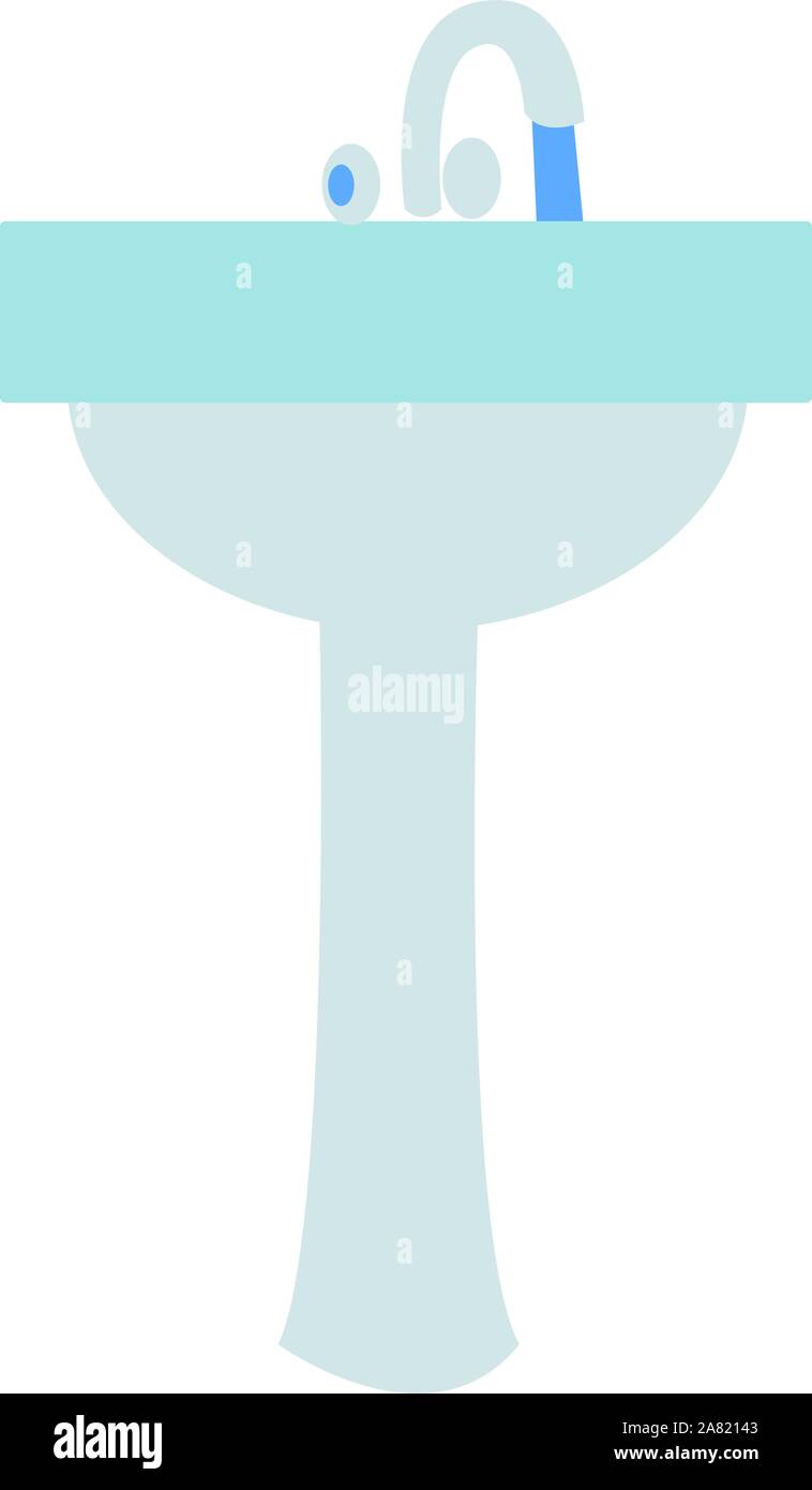 Sink, illustration, vector on white background Stock Vector Image & Art ...