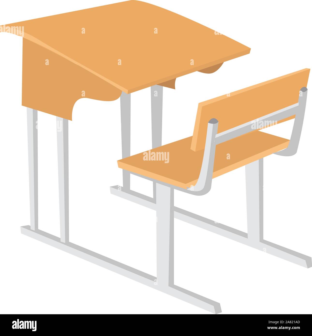 Classroom, illustration, vector on white background Stock Vector Image ...