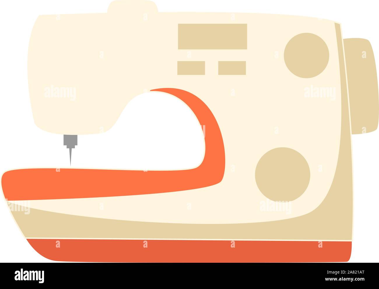 Sewing thread on machine Stock Vector Images - Alamy