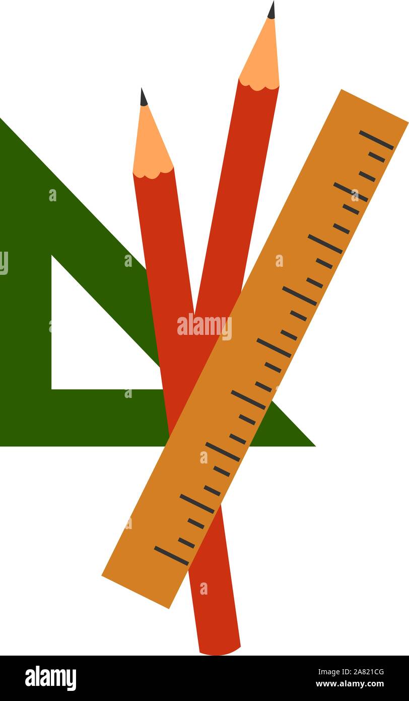 Set school kids supplies Cut Out Stock Images & Pictures - Alamy