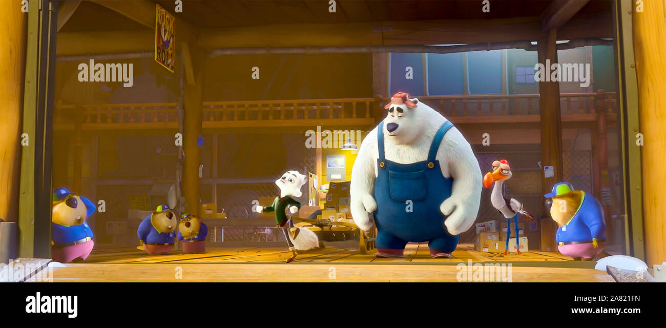 USA. A scene from the ©Entertainment Studios new movie: Arctic Dogs ...