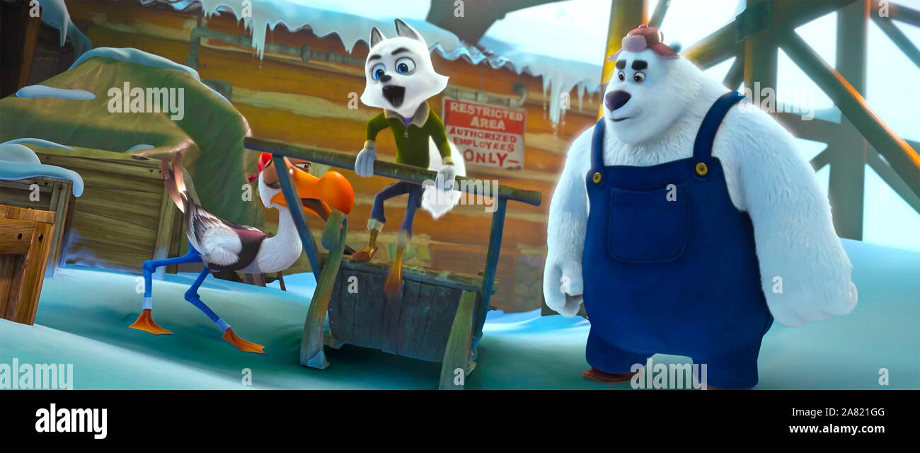 USA. A scene from the ©Entertainment Studios new movie: Arctic Dogs ...