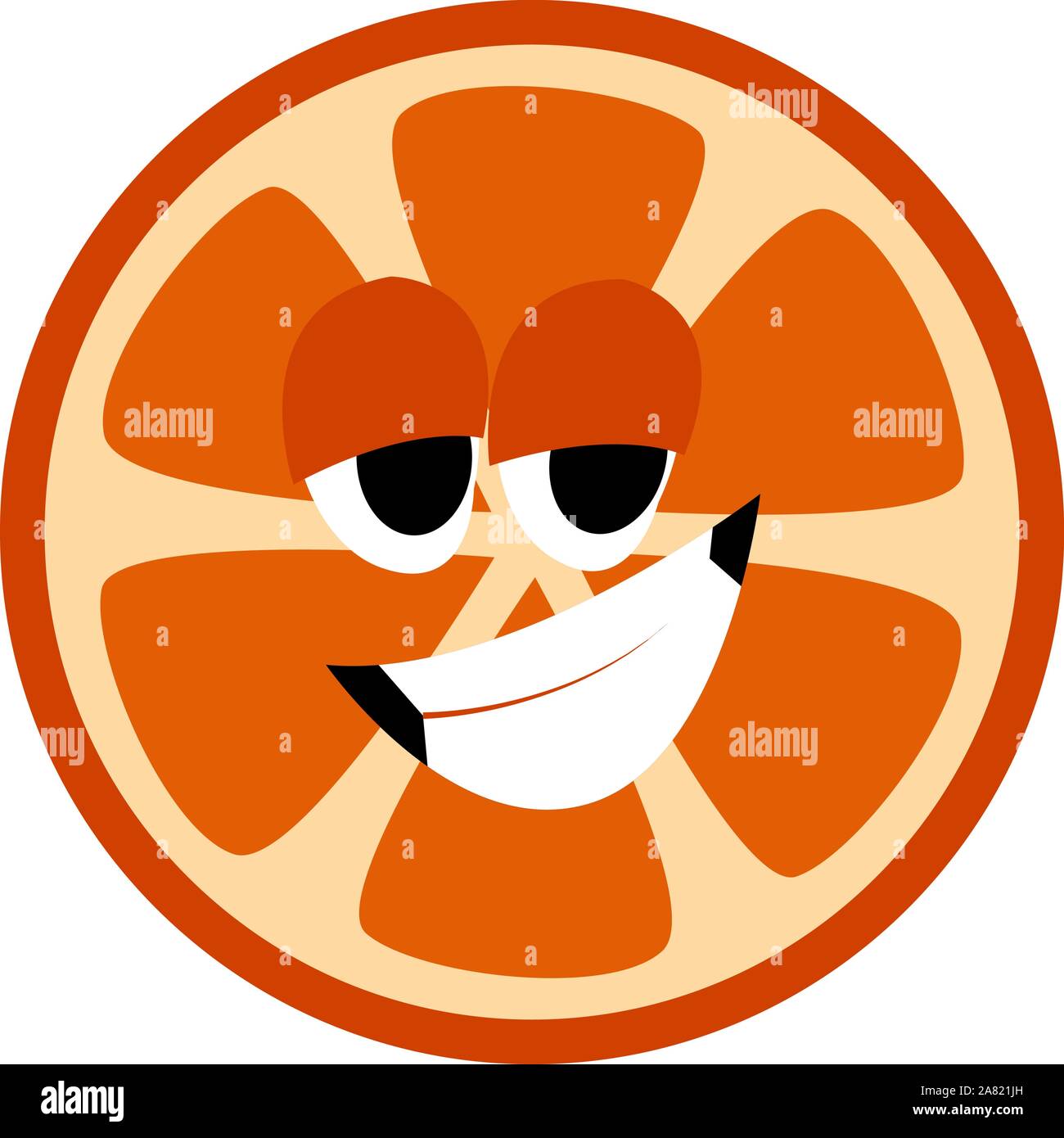 Smiling orange fruit cartoon hi-res stock photography and images - Alamy