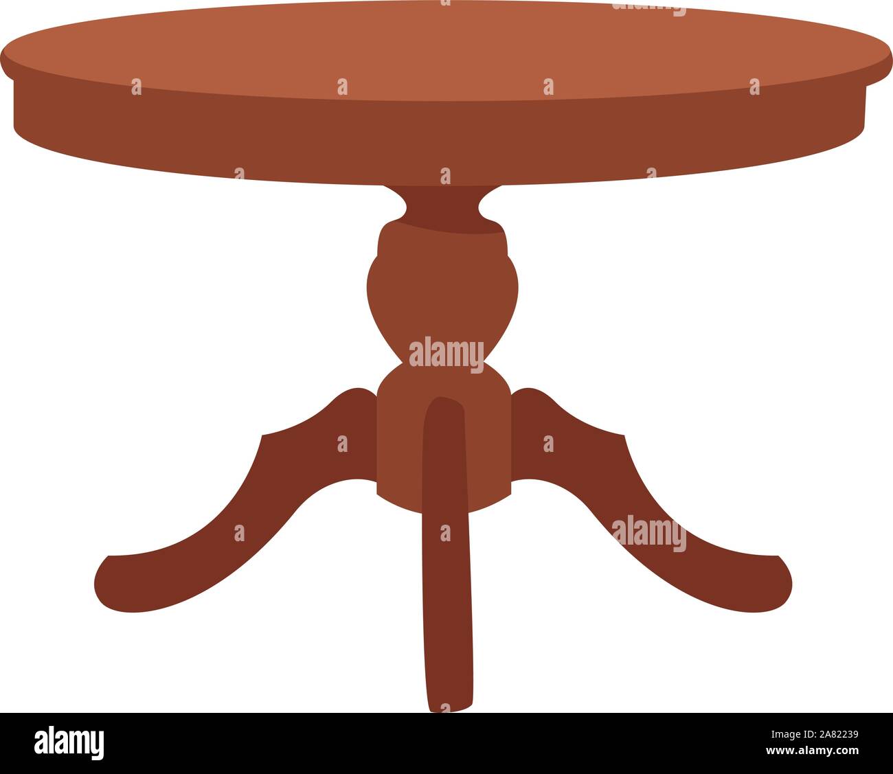 Small table, illustration, vector on white background Stock Vector ...