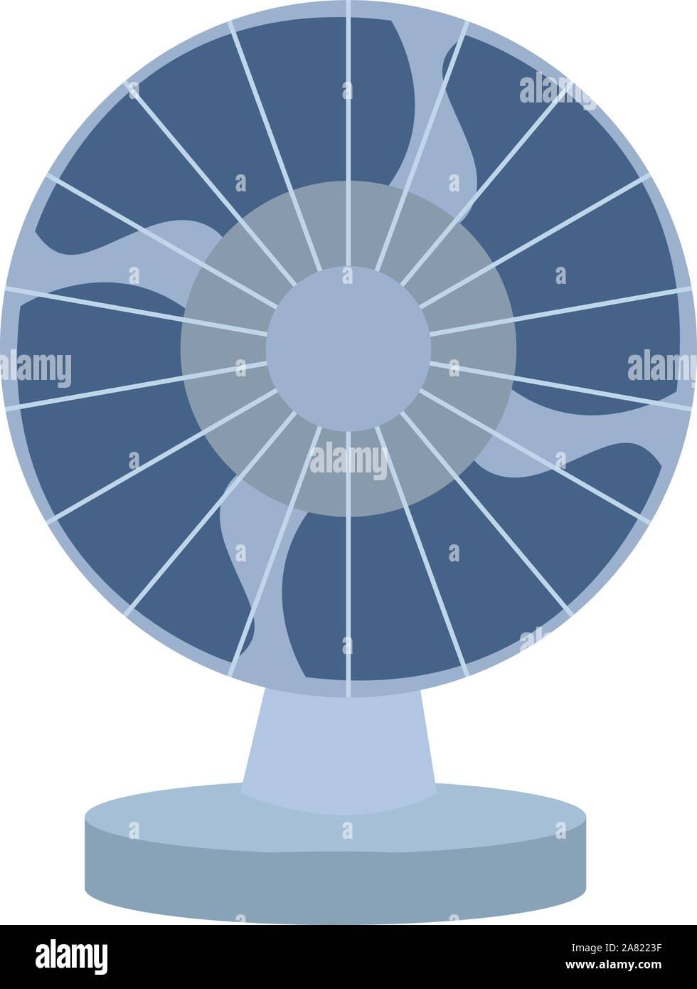 Table fan, illustration, vector on white background Stock Vector Image ...