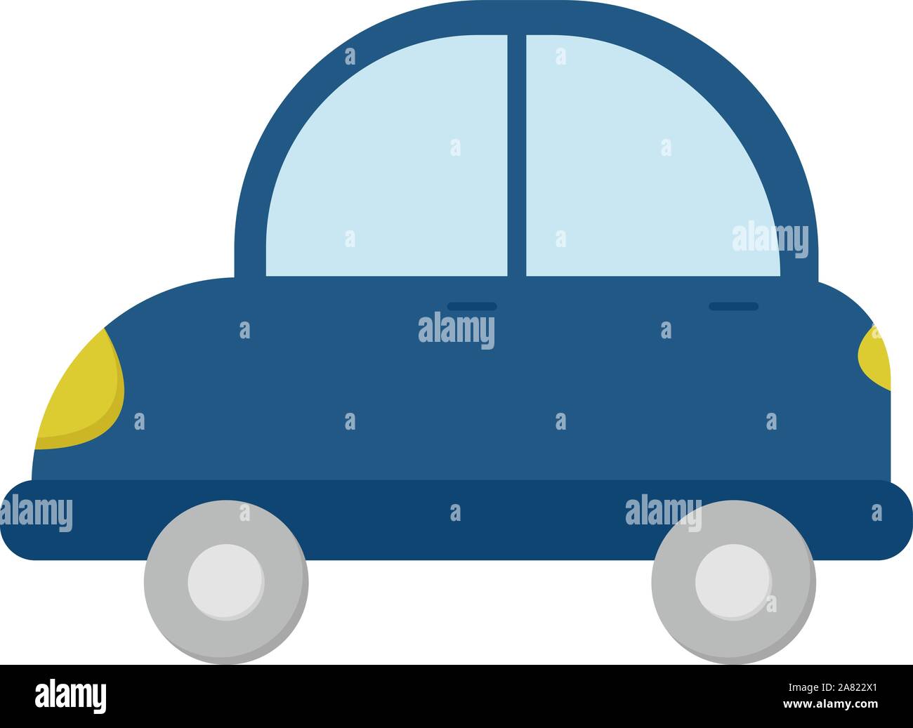 Blue car, illustration, vector on white background Stock Vector Image ...