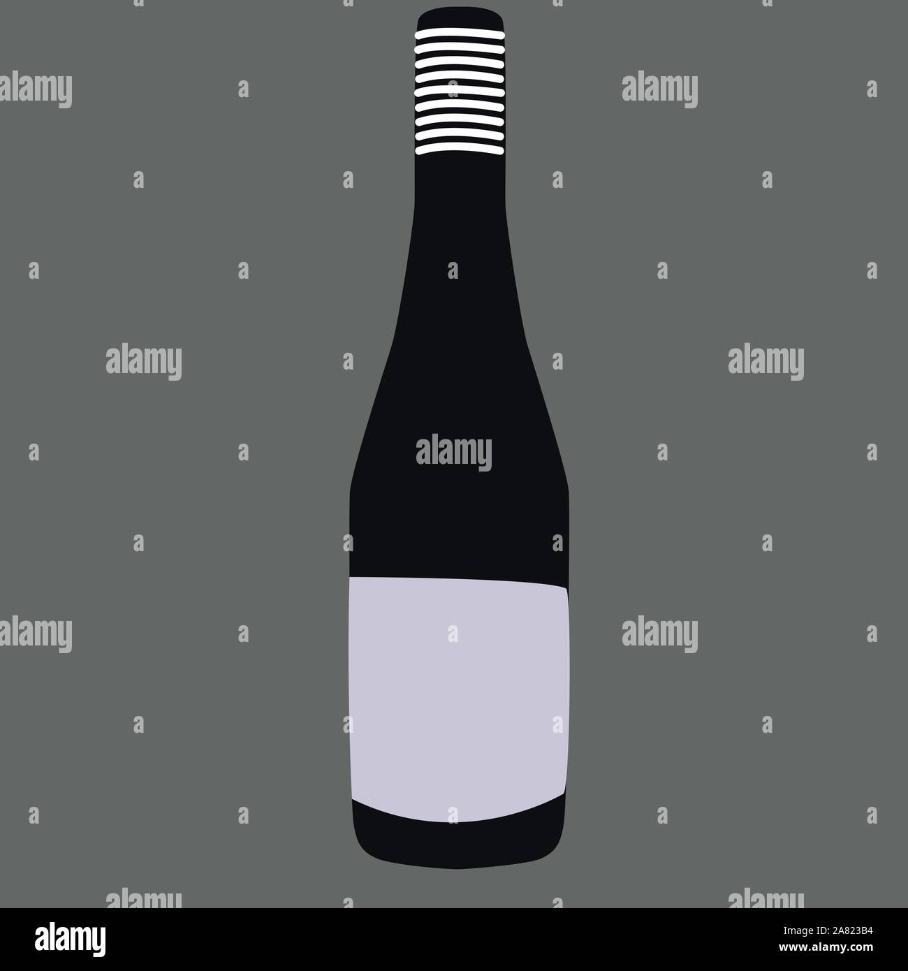 Black bottle vector hi-res stock photography and images - Alamy