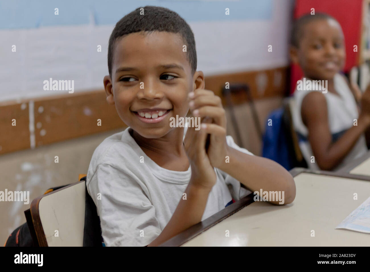 Brazilian students in classroom Stock Photo - Alamy