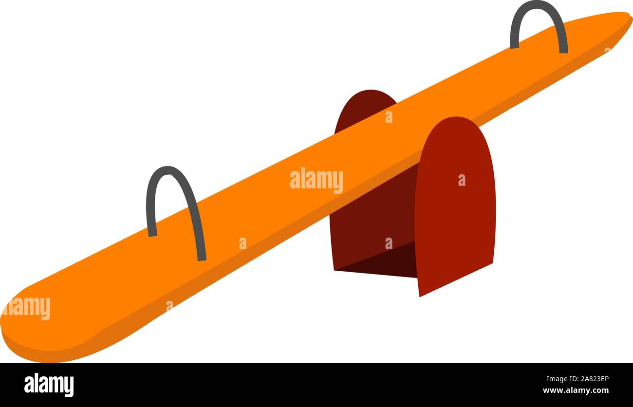 Kids swing, illustration, vector on white background Stock Vector Image ...