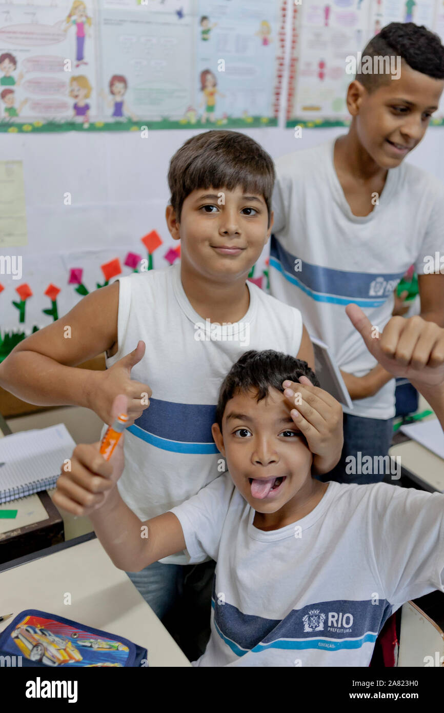Brazilian students in classroom Stock Photo - Alamy