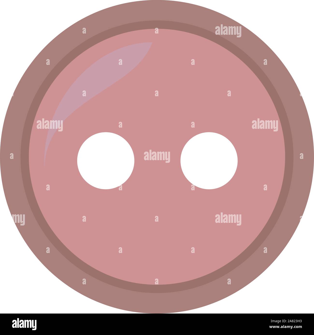 Pink button, illustration, vector on white background Stock Vector ...