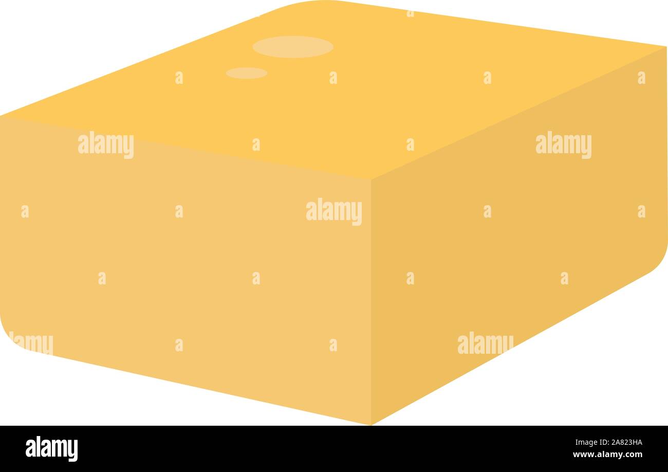 Butter, illustration, vector on white background Stock Vector Image ...