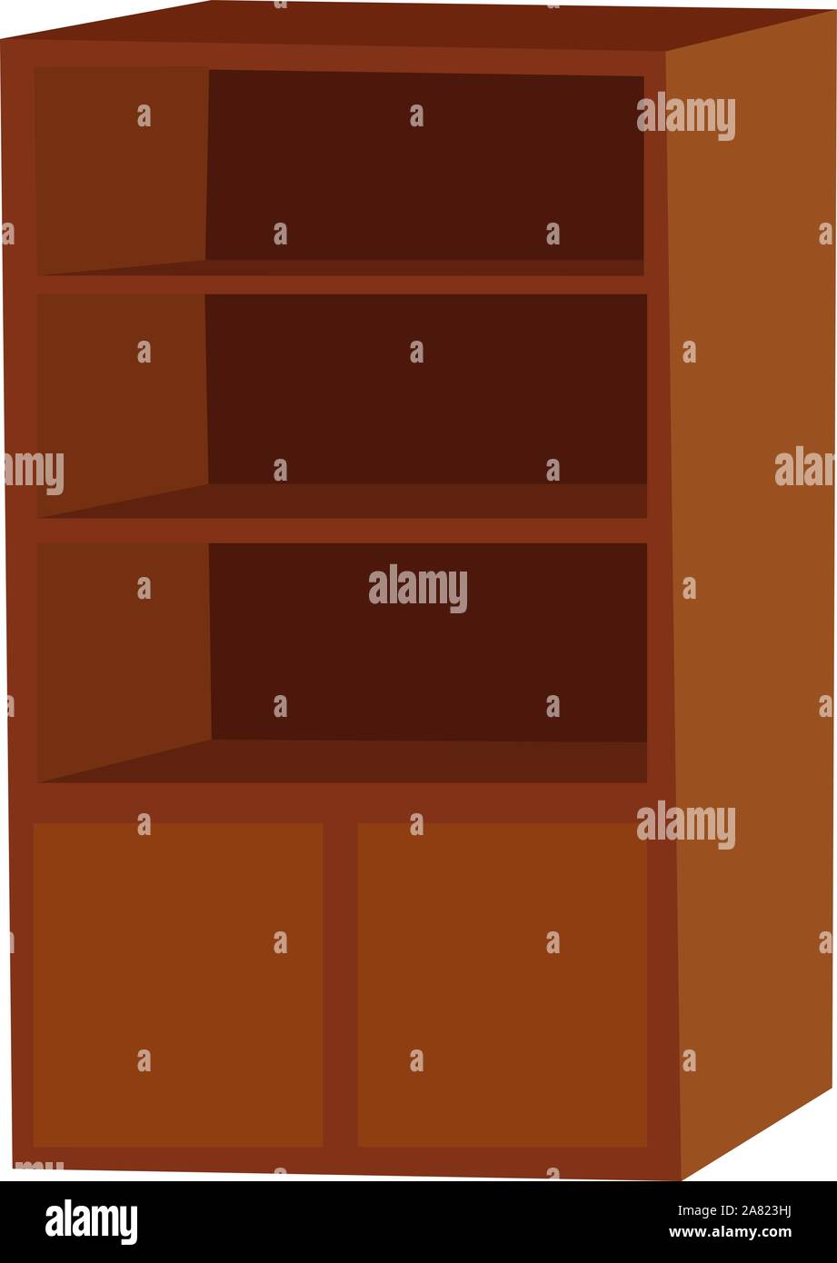 Cupboard, illustration, vector on white background Stock Vector Image ...