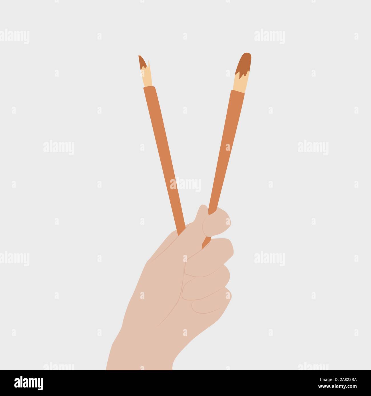 Artist paint brushes in Stock Vector Images - Alamy