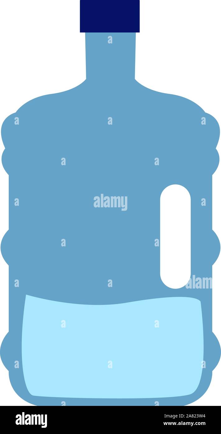 Big bottle, illustration, vector on white background Stock Vector Image ...